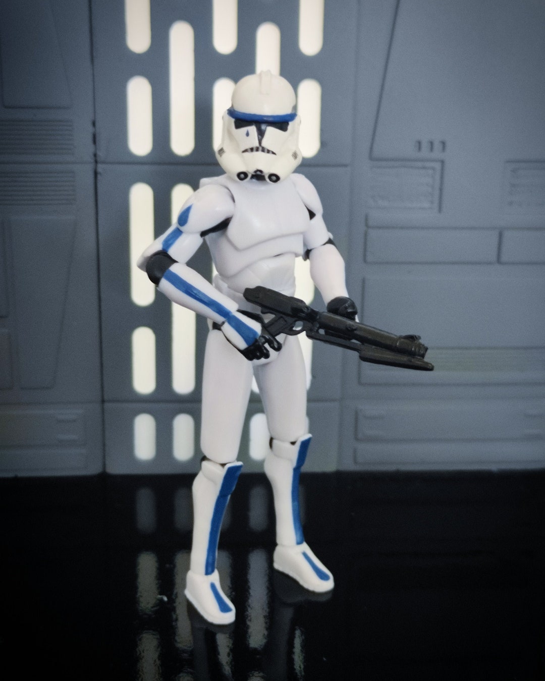 Star Wars Clone Wars Custom 3.75 Tup Battalion 501st Clone Trooper ...