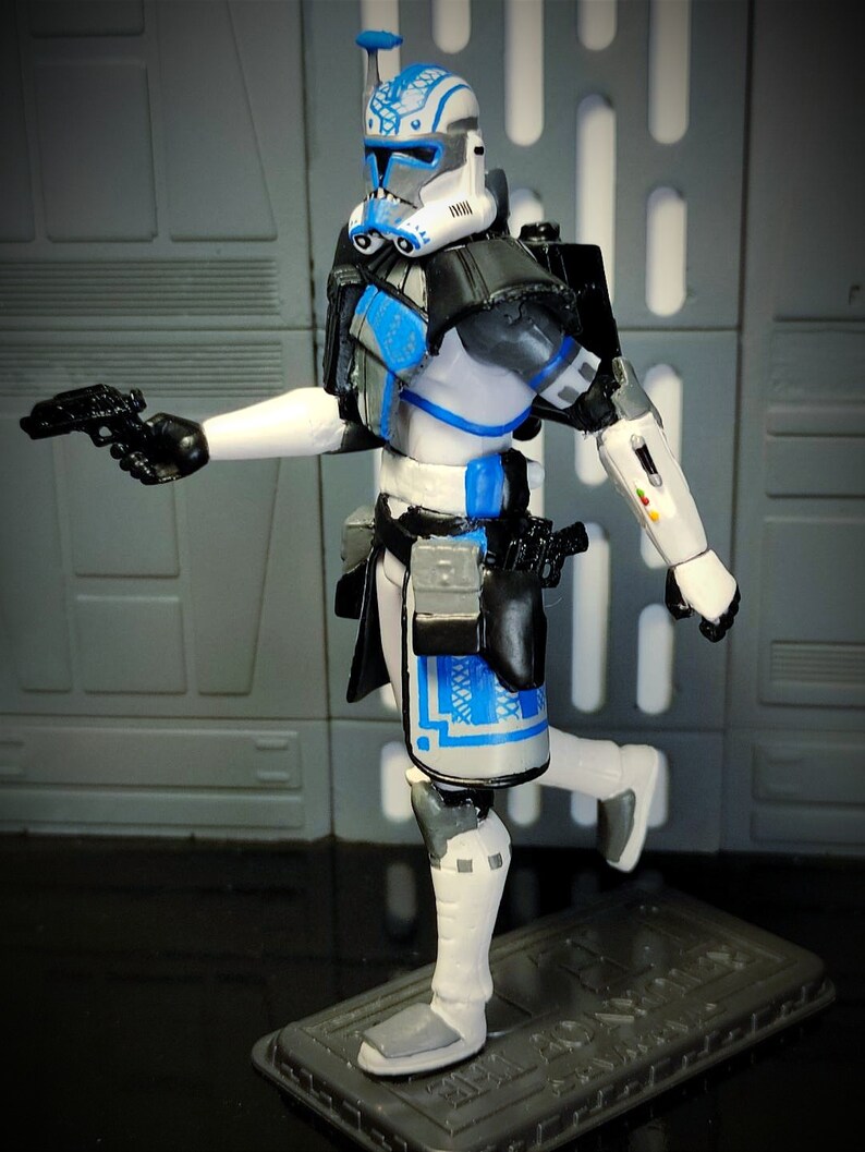 Star Wars Clone Wars Custom 3.75 Cobalt ARC Clone Trooper Phase Ll ...