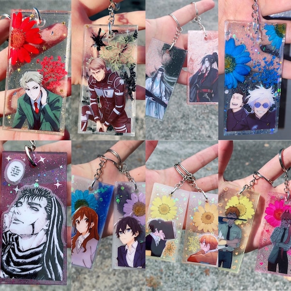 Anime Keychain - Etsy
