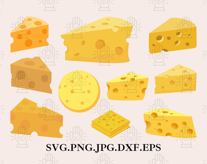Cheese SVG Bundle,cheese Svg,cheese Clipart,cheese Slice Svg,cheese Cut Files,cheese Outline ...