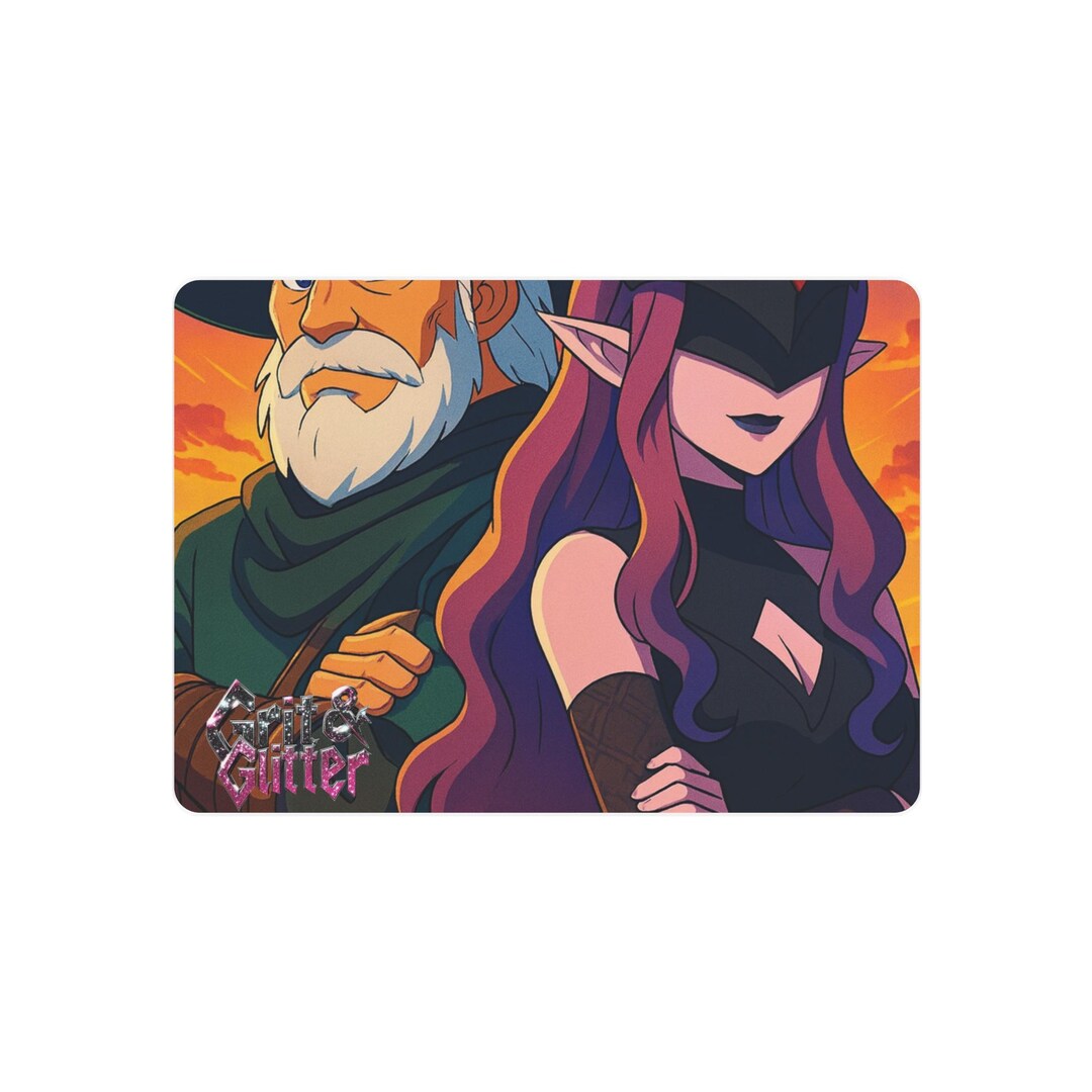 Wizard and Fox Masked Rogue Metal Art Sign | Fantasy Character ...