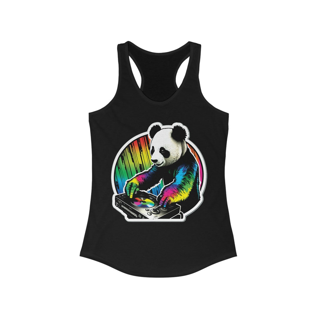 Rainbow Rave Panda Tank - Etsy