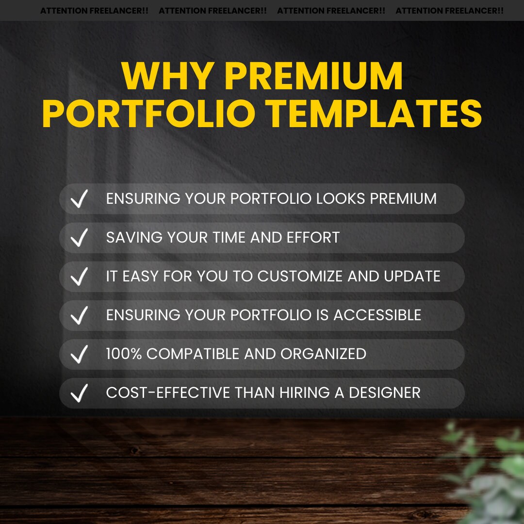 Freelancer Premium Portfolio Template Canva Portfolio Template Engaging ...