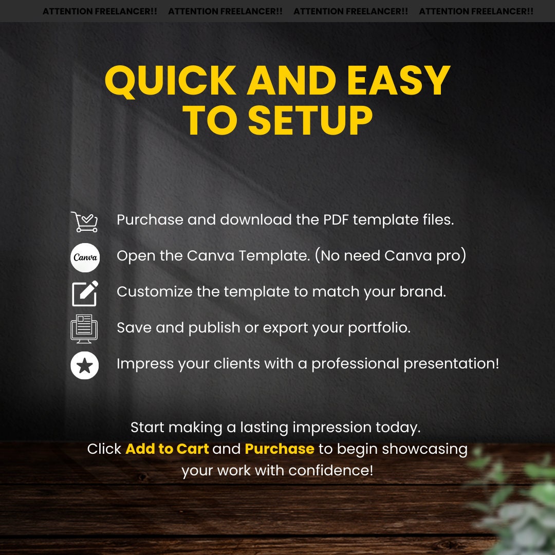 Freelancer Premium Portfolio Template Canva Portfolio Template Engaging ...