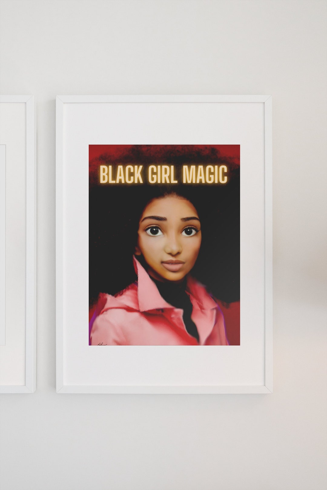 Girl Magic Portrait Art Print (digital Download) - Etsy