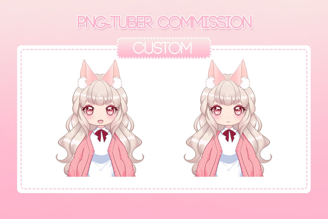 CUSTOM PNG Tuber | Anime Style |png-tuber, Vtuber, Livestreaming ...