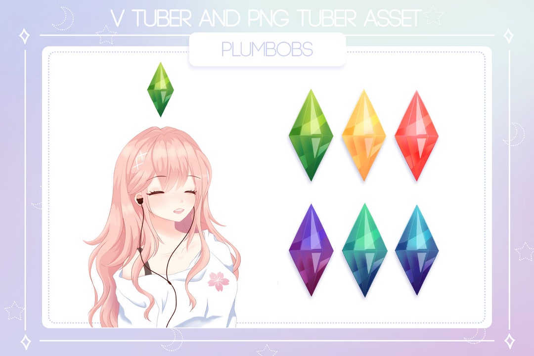 Premade Png-tuber & V-tuber Asset Sims Plumbob Png-tuber, Vtuber ...