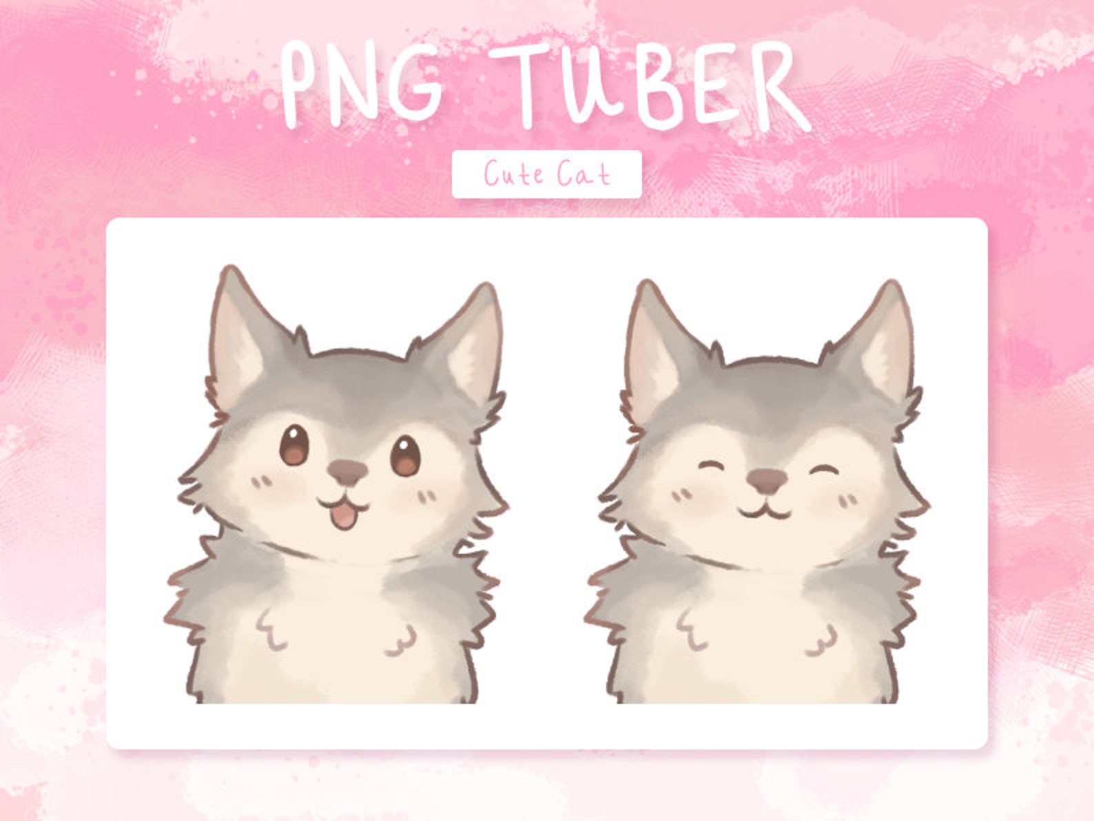 Premade PNG Tuber Cute Cat Png Tuber Vtuber Live - Etsy