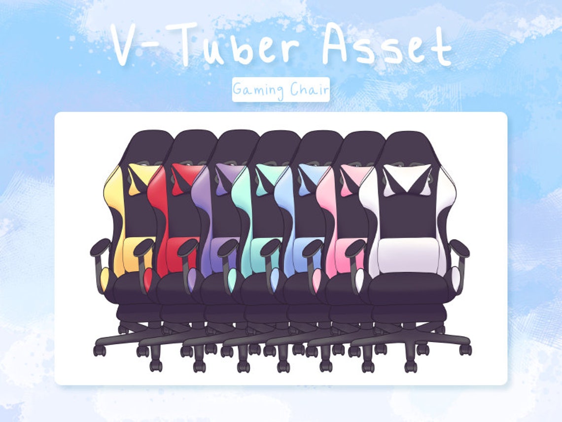 Gaming Chair 14 Colors V Tuber Asset Png Tuber Vtuber - Etsy