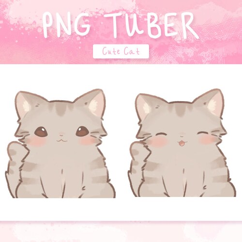 Premade PNG Tuber Cute Cat Png Tuber Vtuber Live - Etsy