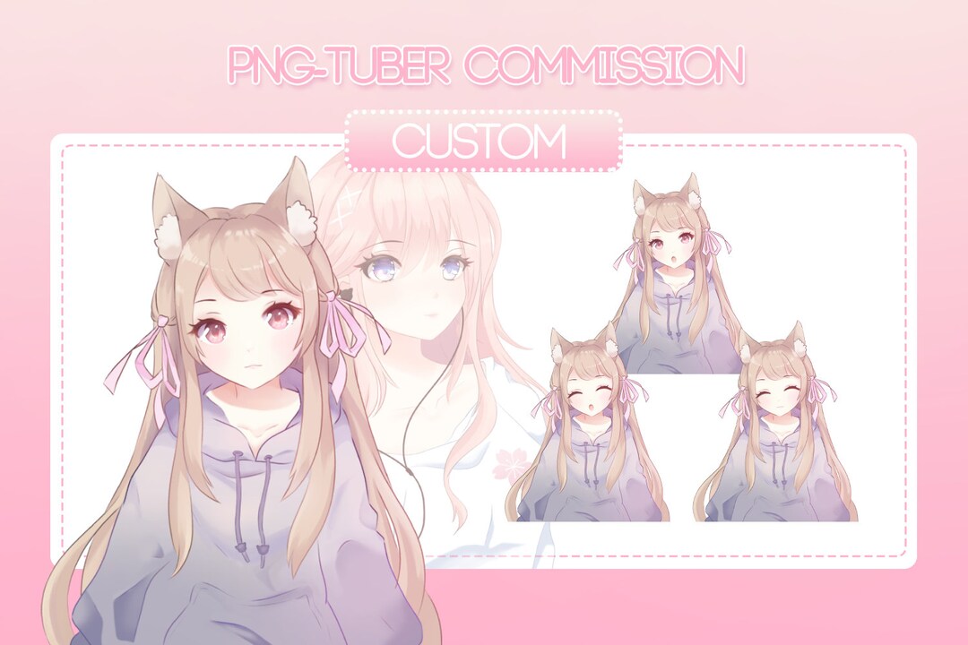 CUSTOM PNG Tuber | Anime Style |png-tuber, Vtuber, Livestreaming ...