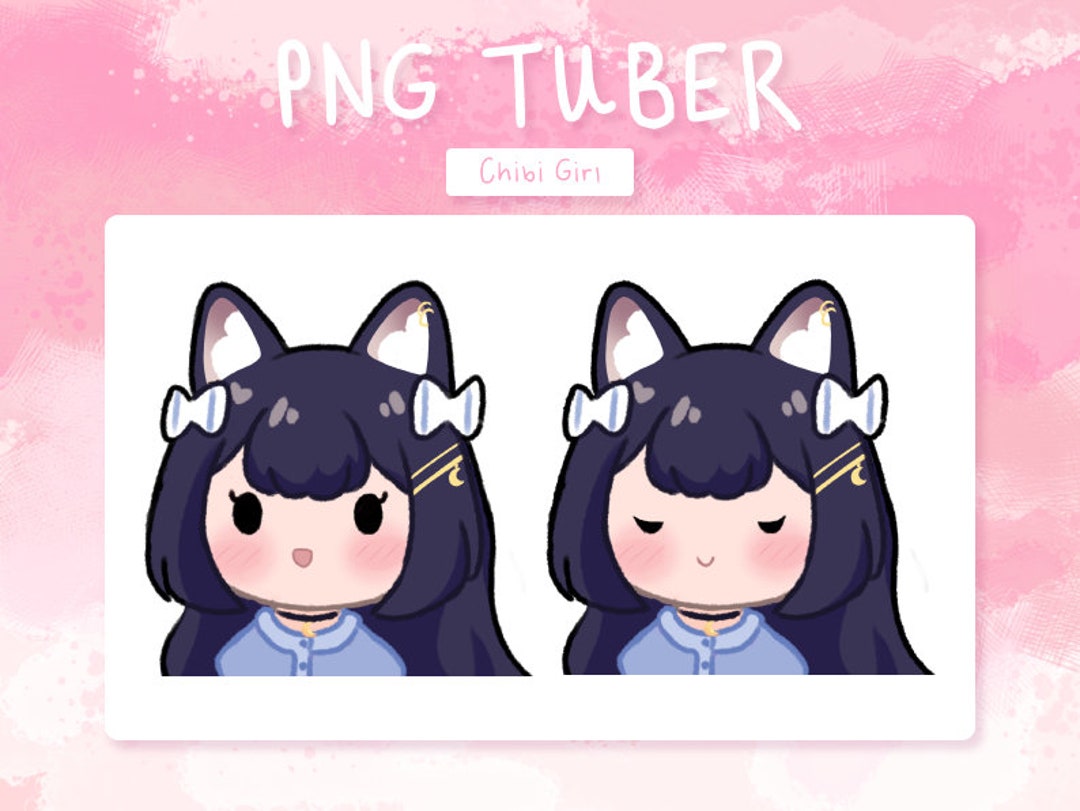 Premade PNG Tuber Cute Chibi Png-tuber, Vtuber, Livestreaming, Stream ...