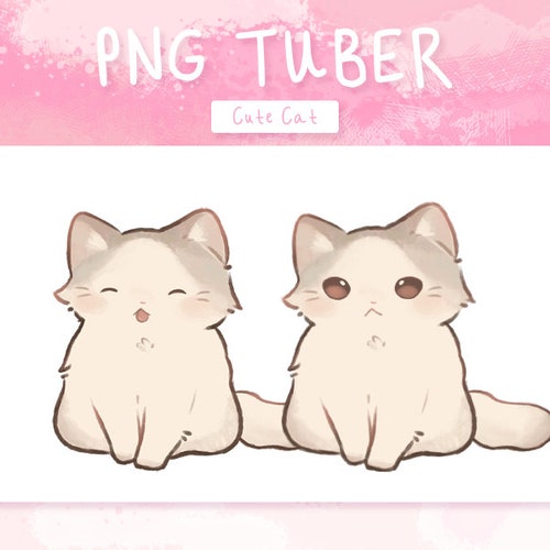 Premade PNG Tuber Cute Cat Png Tuber Vtuber Live - Etsy