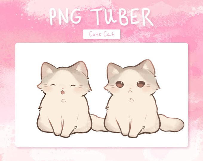 Premade PNG Tuber | Cute Cat | Png Tuber, Vtuber, Live Streaming ...