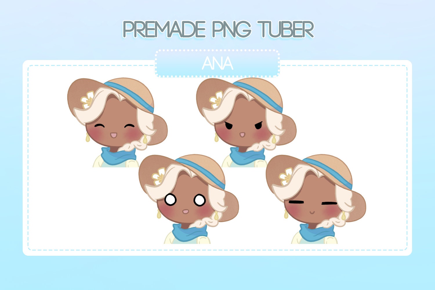 Premade PNG Tuber | Chibi Ana Overwatch| Png Tuber, Vtuber, Live ...