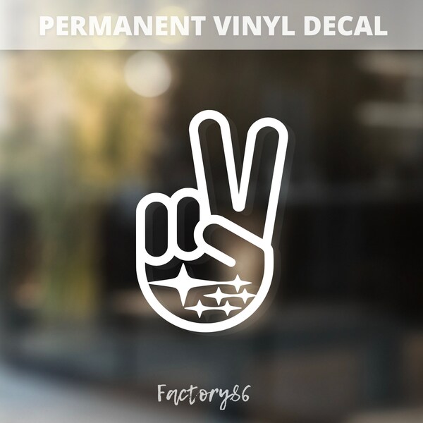 Subaru Peace Sign - Etsy