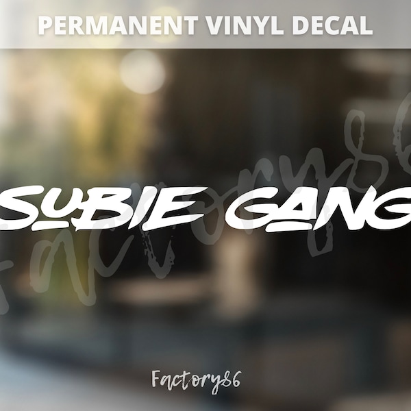 Subie Fan Decal - Etsy