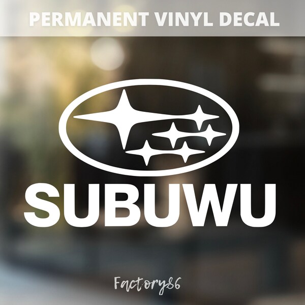 Subuwu Vinyl Sticker - Etsy