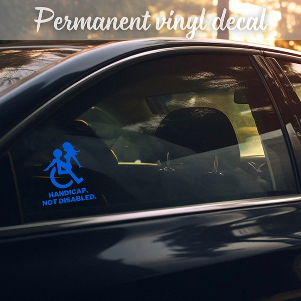 Funny Handicap Sign - Etsy