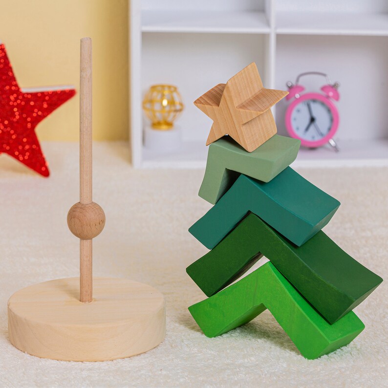 Wooden Toy Christmas Gift, Pine Tree Wooden Toys, Grimms Toy ...