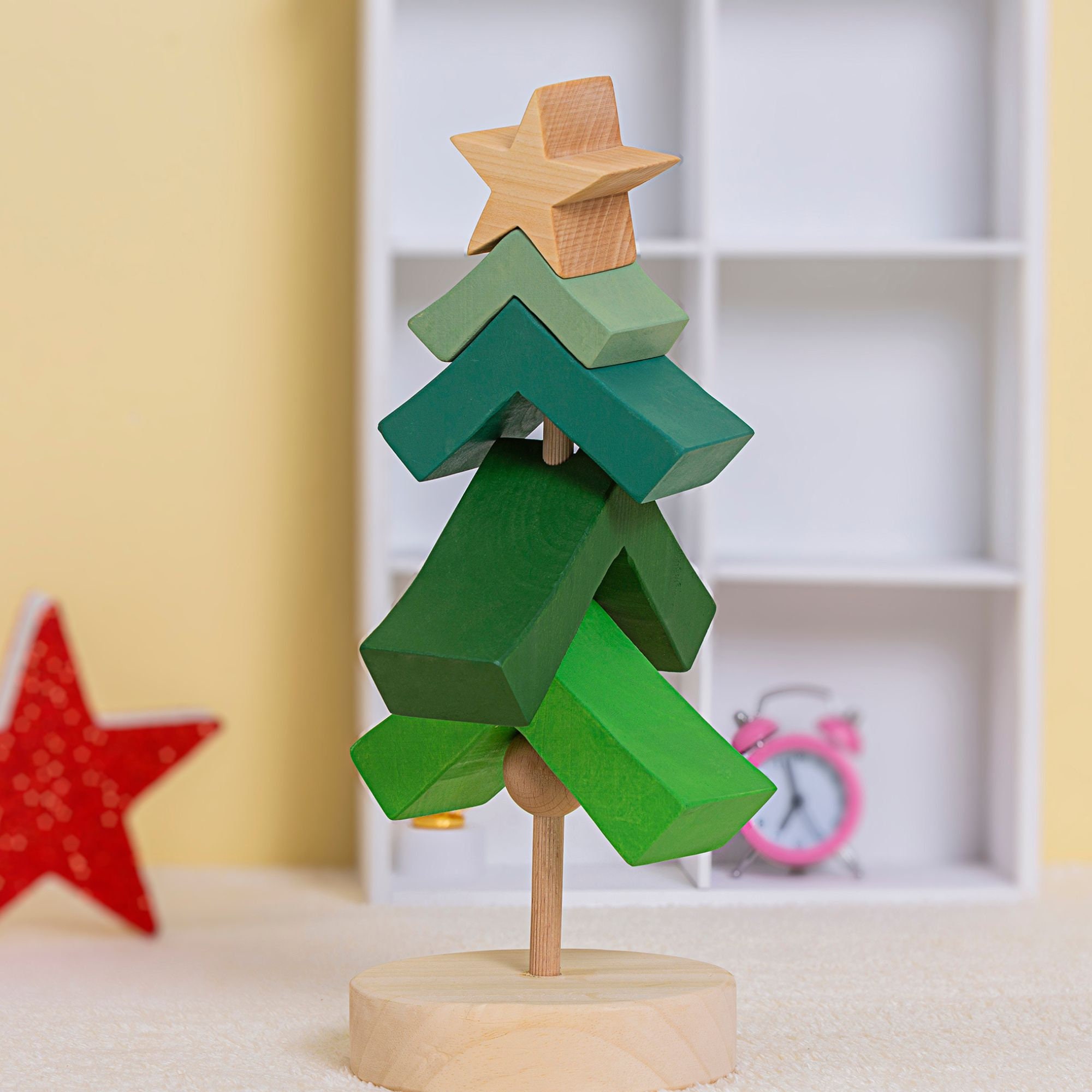 Montessori Pine Tree Wooden Toys, Waldorf Tree Toys, Christmas Tree ...