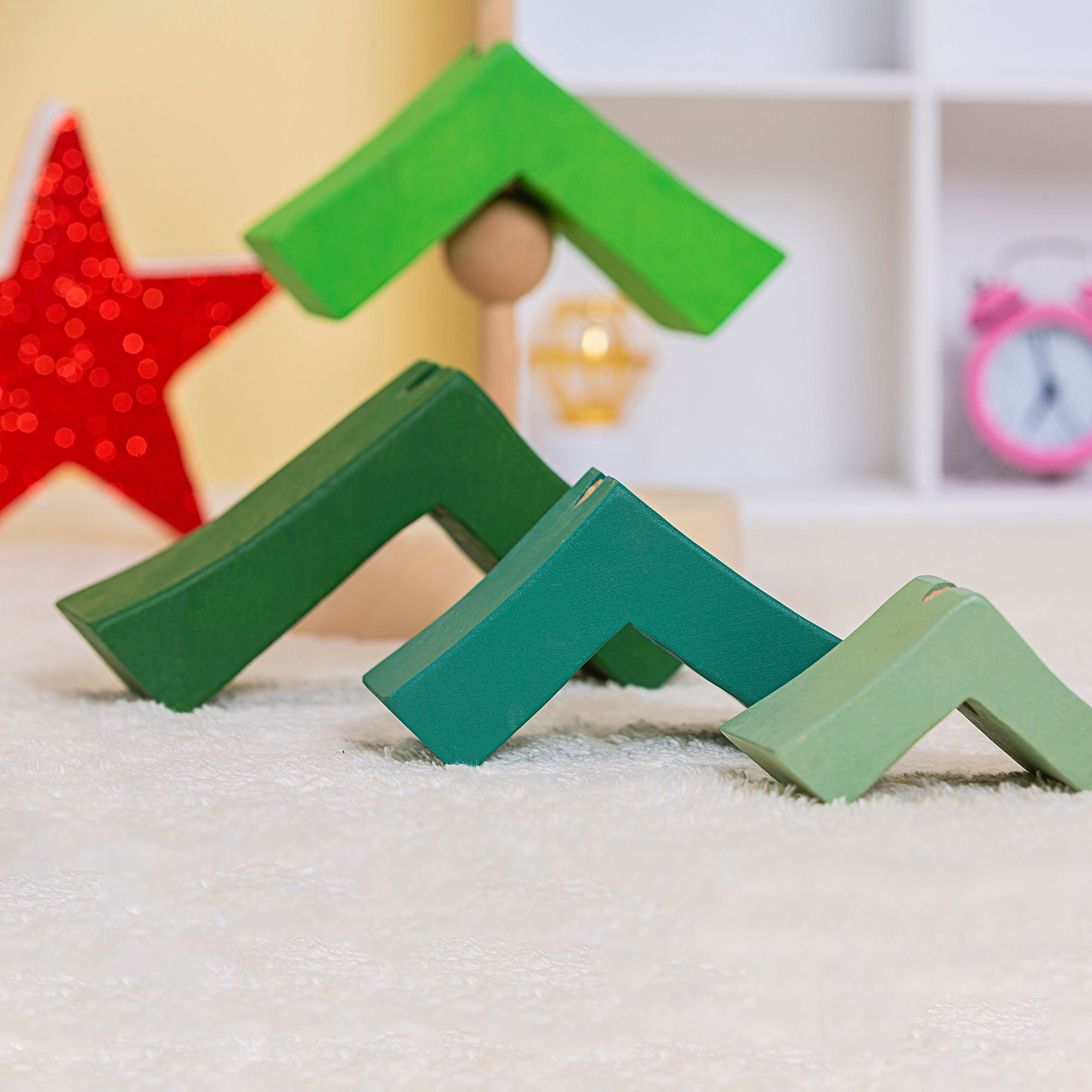 Montessori Pine Tree Wooden Toys, Waldorf Tree Toys, Christmas Tree ...