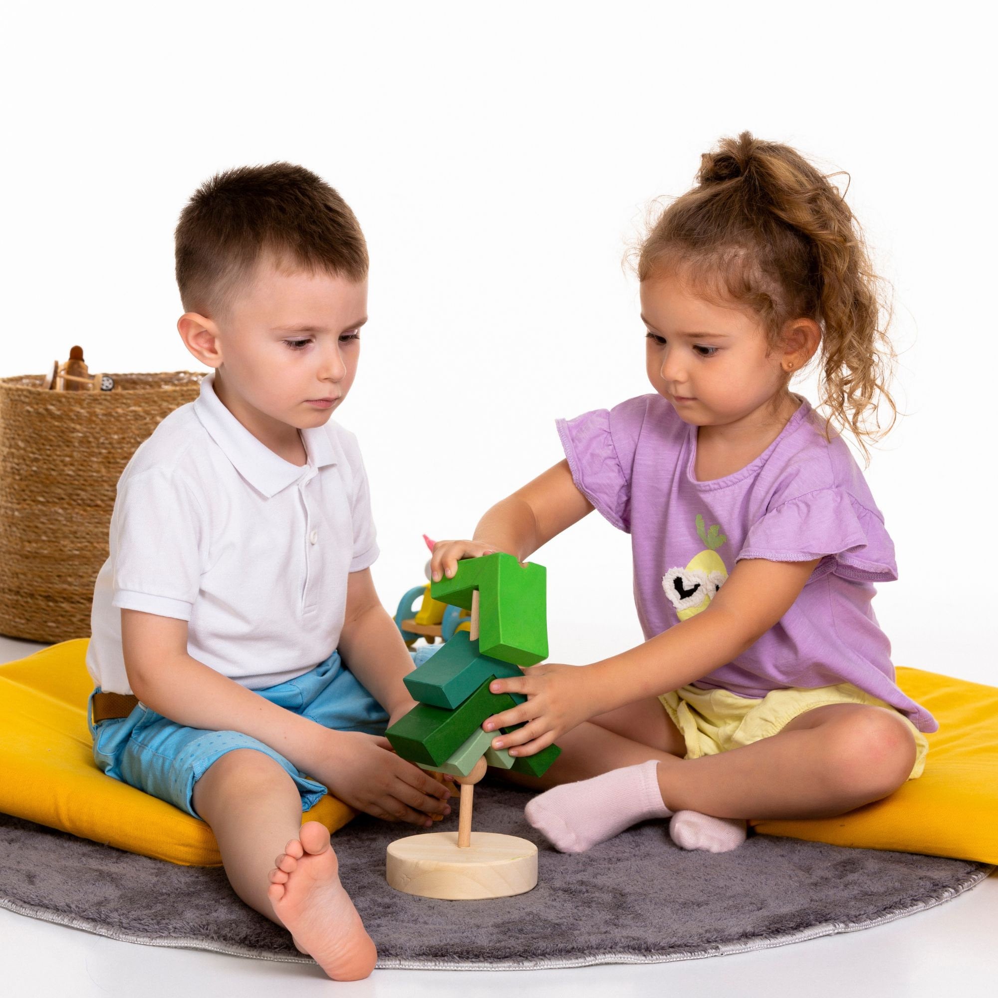 Montessori Pine Tree Wooden Toys, Waldorf Tree Toys, Christmas Tree ...