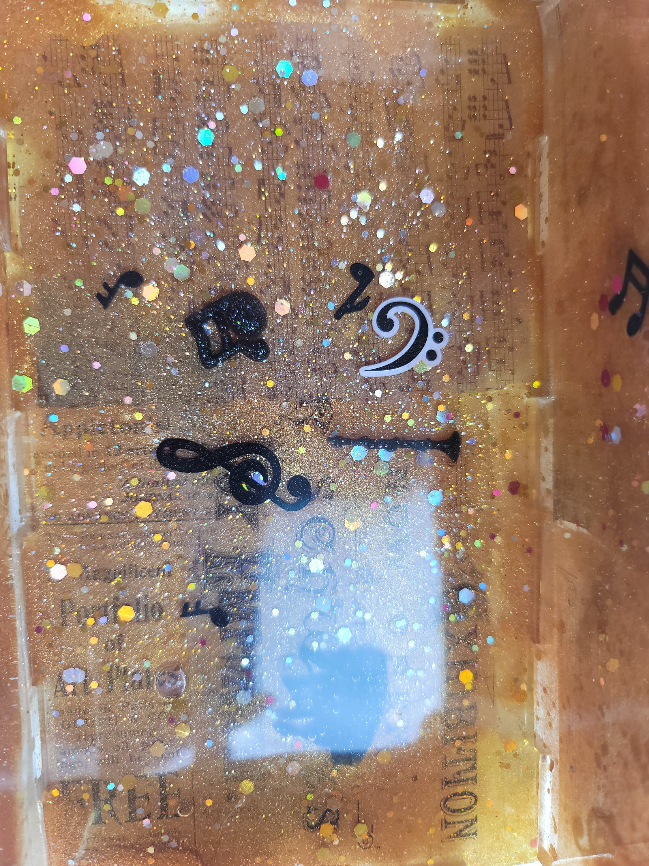 Beautiful Music Note Box Handmade for Dominos or Storage Musically ...