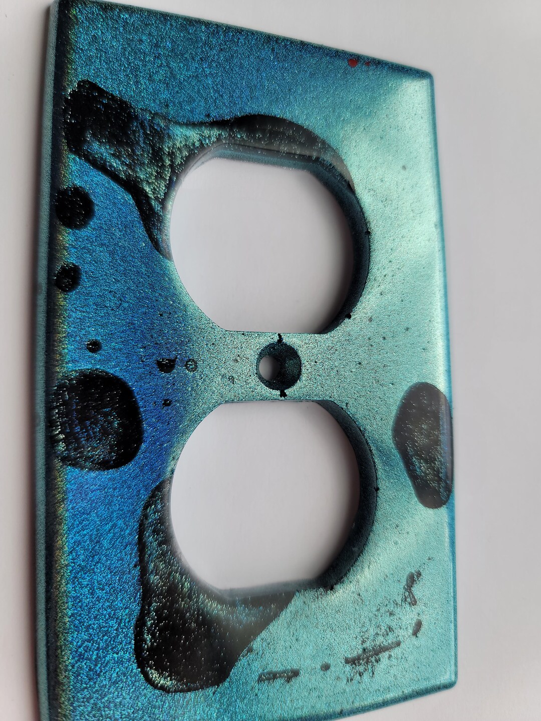 Light Switch Plug Cover Plates Holographic Teal Color Multiples in Bulk ...