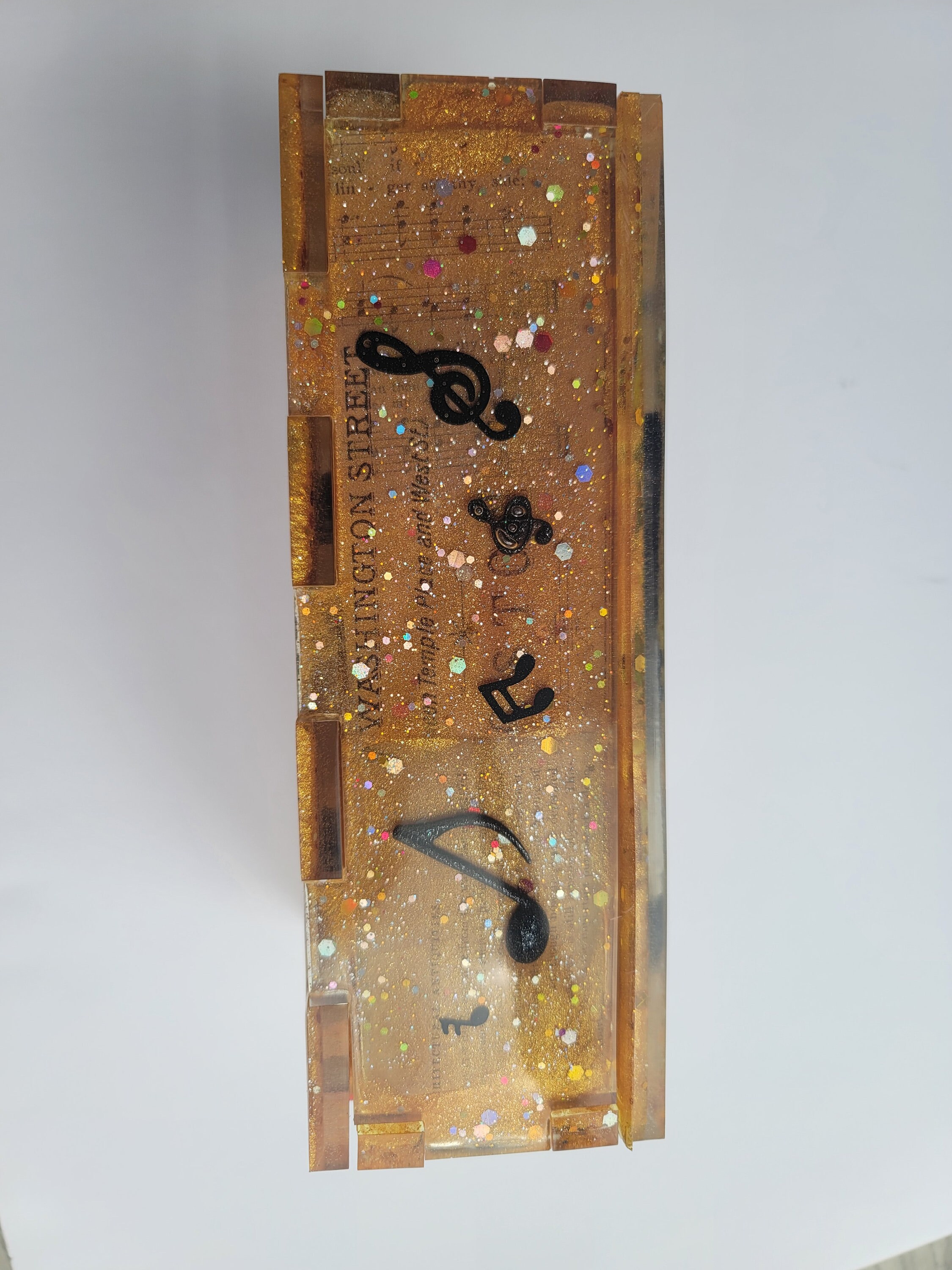 Beautiful Music Note Box Handmade for Dominos or Storage Musically ...