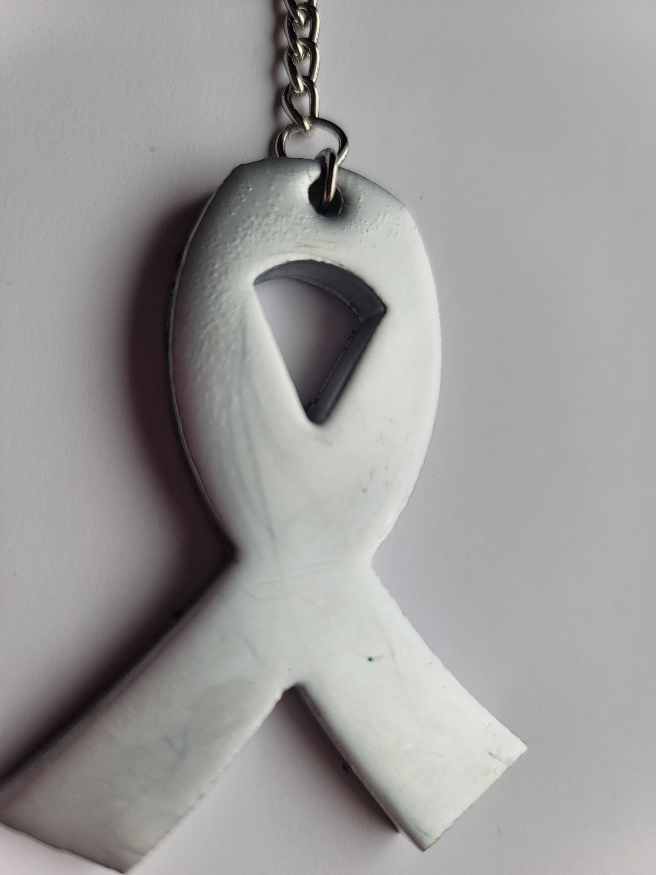 Silver Grey Cancer Ribbon With Childhood Awareness DIPG Brain Cancee ...