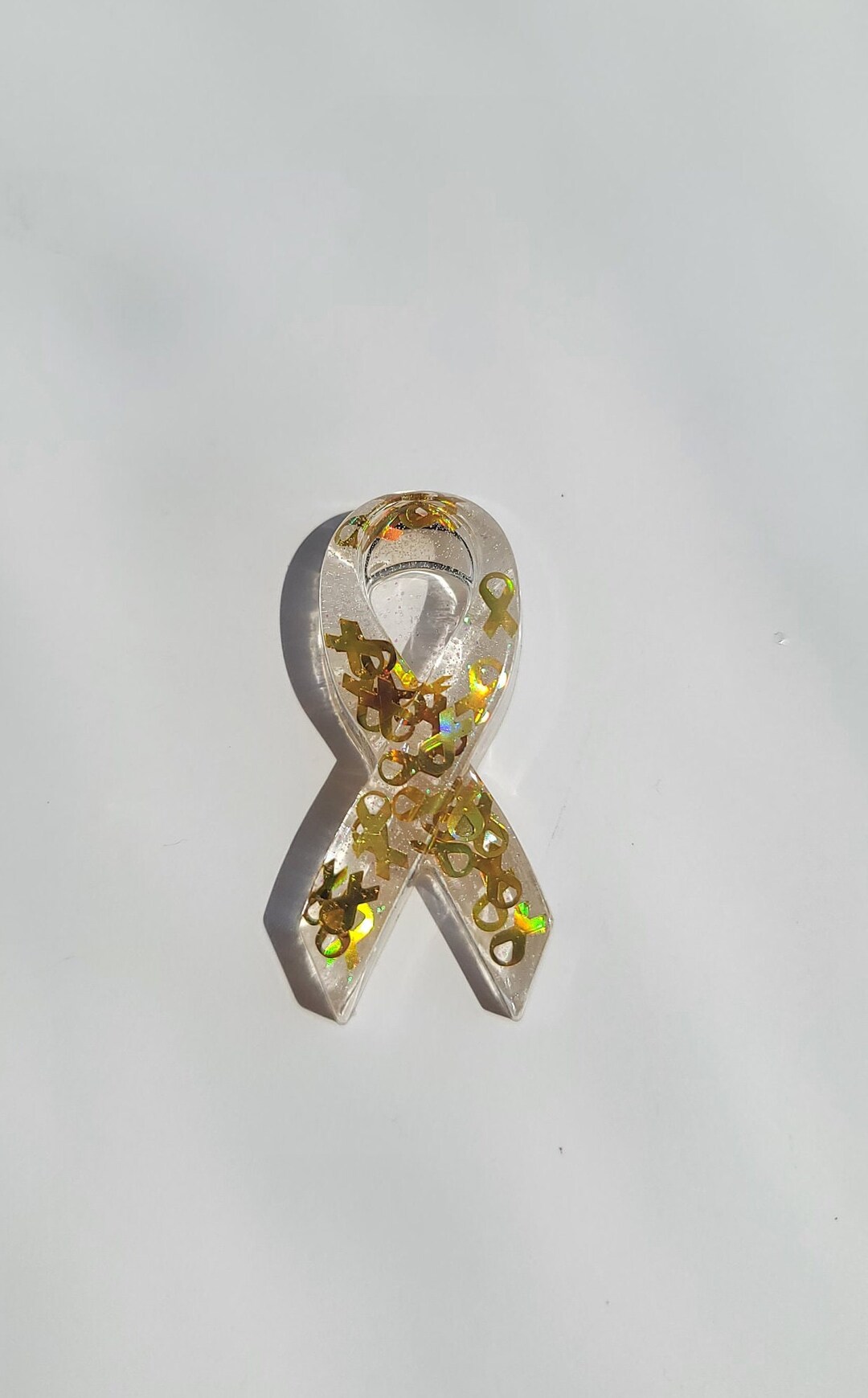 Gold Childhood Cancer Ribbon for Awareness Customizable - Etsy