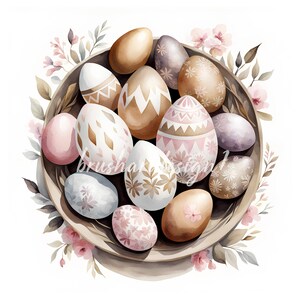 13 Easter Clipart, Spring Clipart, Easter Eggs, Bird Clipart, Card ...