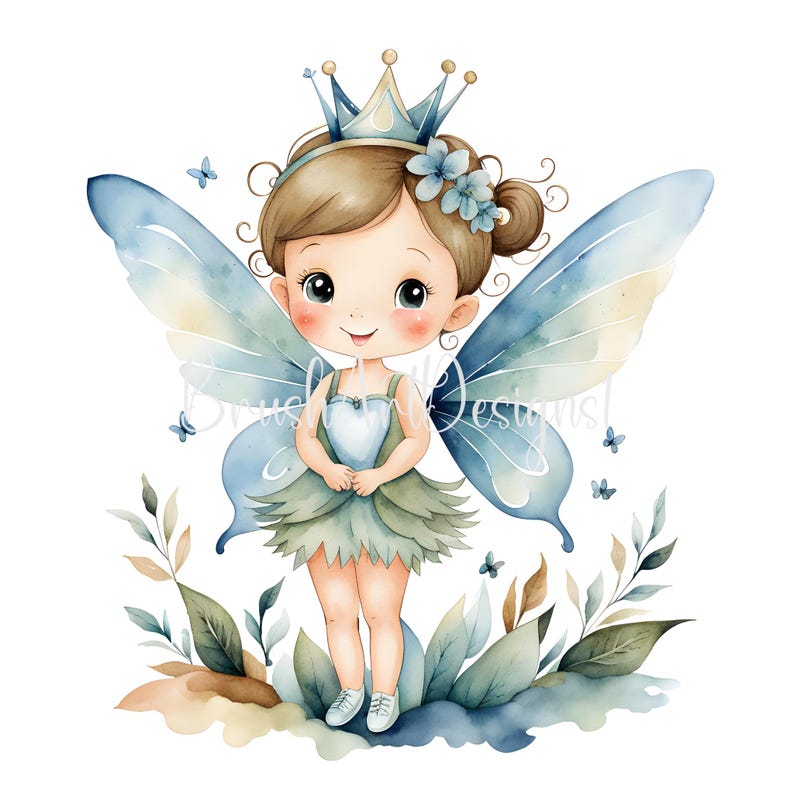 14 Aquarell Zahnfee Clipart, Feen Bilder, Papier Kinder Basteln, JPG ...