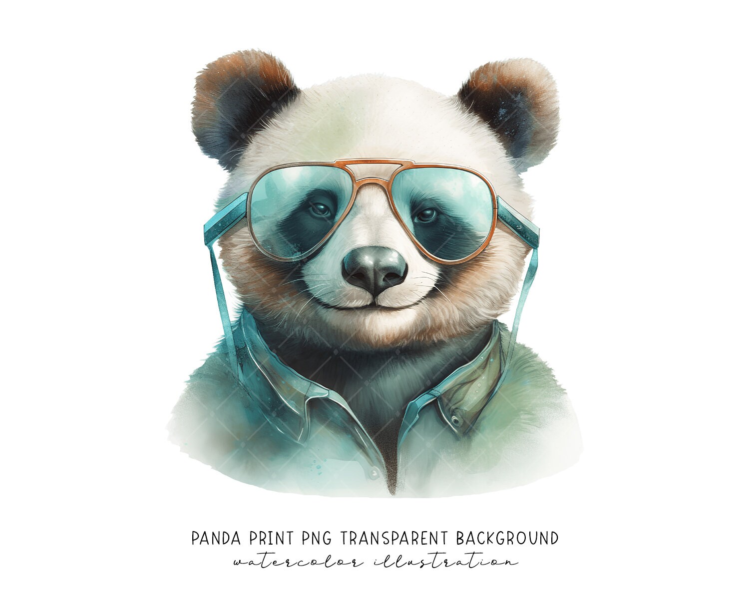 Watercolor Panda 3 PNG Panda Print Panda Clipart Png - Etsy