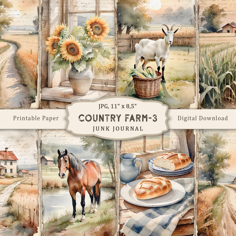 Farm Scrapbook Kit - Etsy