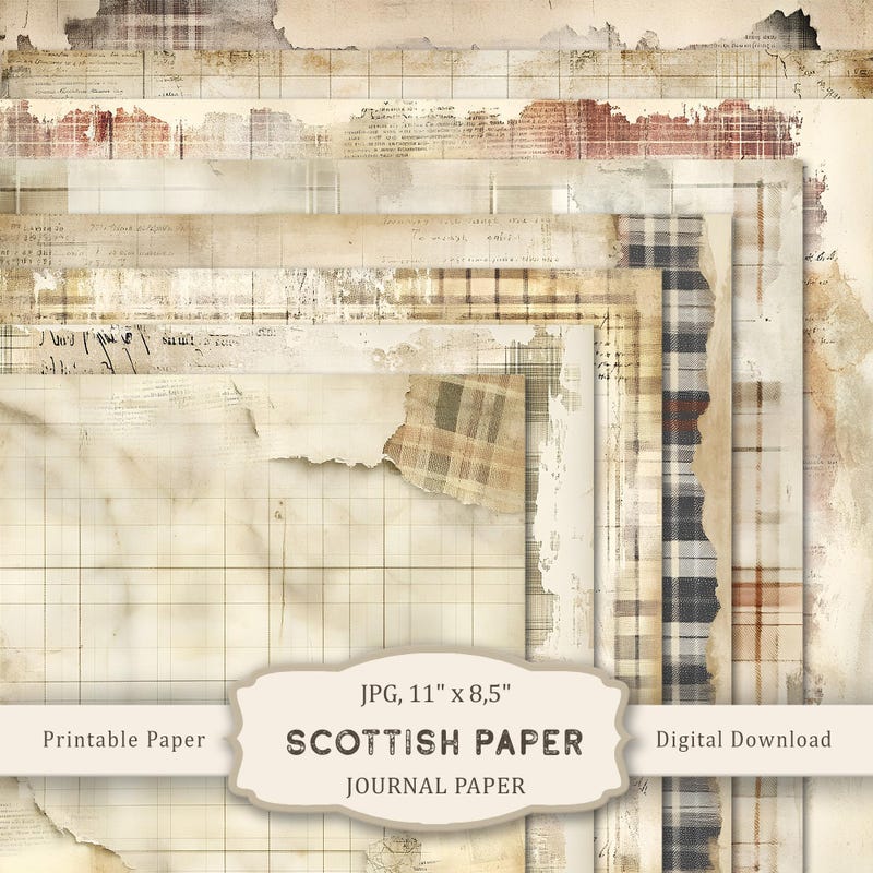 Tartan Paper - Etsy