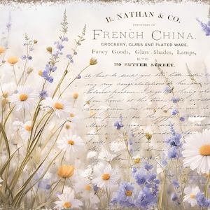 Wildflowers Junk Journal Kit, Flowers Journal Printable Pages, Spring ...