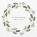 Christmas Wreath Clipart, Watercolor Wreath, Digital Download ...