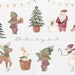 Watercolor Clipart Animals- 86PNG, Christmas Animals, Santa Claus ...