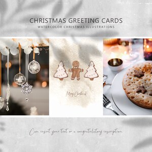 Watercolor Christmas Clipart- 30PNG, Christmas Floral, Christmas ...