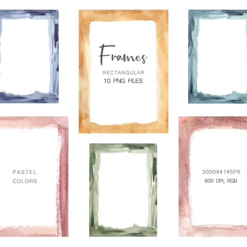 Gold Blue Picture Frames - Etsy