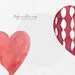 Watercolor Hearts Clipart, PNG Hearts, Valentine's Day Clipart, Red ...