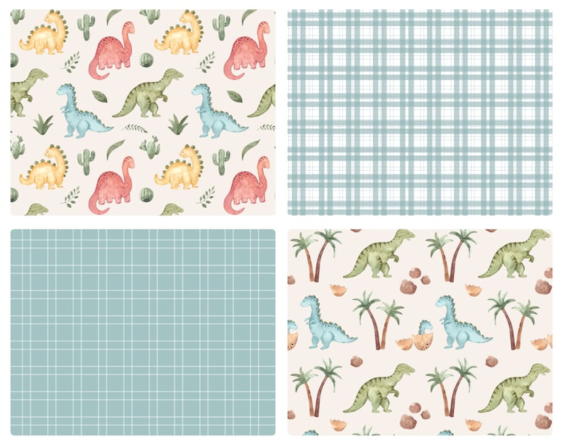 Dinosaur Watercolor Patterns, Fabric Patterns, Baby Shower, Seamless ...