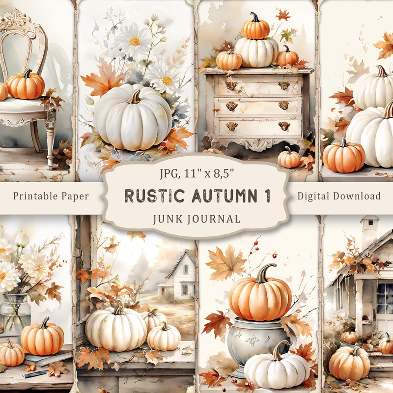 Fall Scrapbook Paper - Etsy