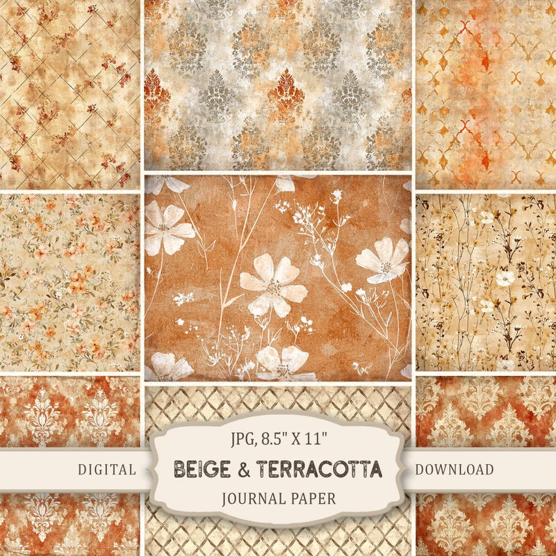 Scrapbook Paper Set - Etsy