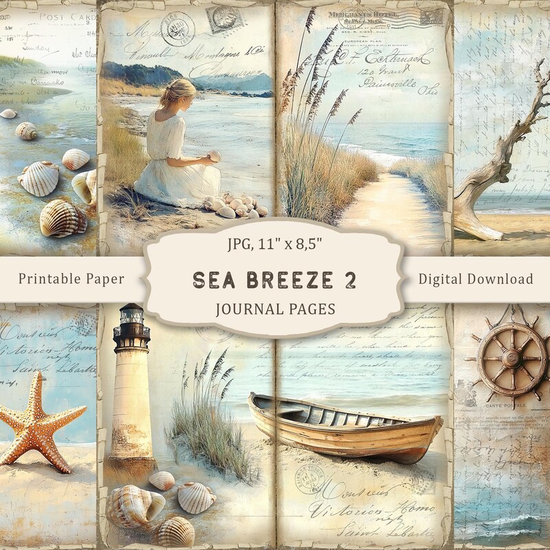 Beach Collage Kit - Etsy