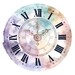 Vintage Clock Clipart- 11JPG, Watercolor Clock Clipart, Retro Clock ...