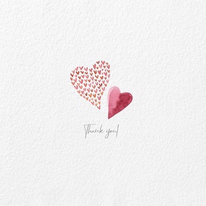 Watercolor Hearts Clipart, PNG Hearts, Valentine's Day Clipart, Red ...