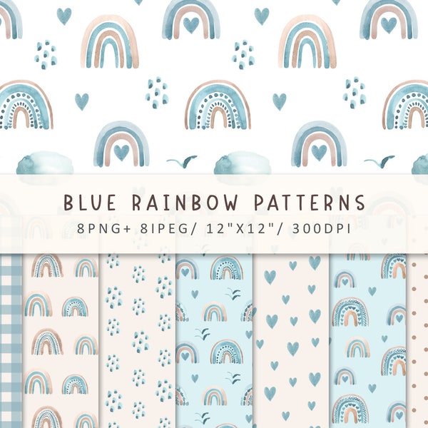 Rainbow Patterns - Etsy